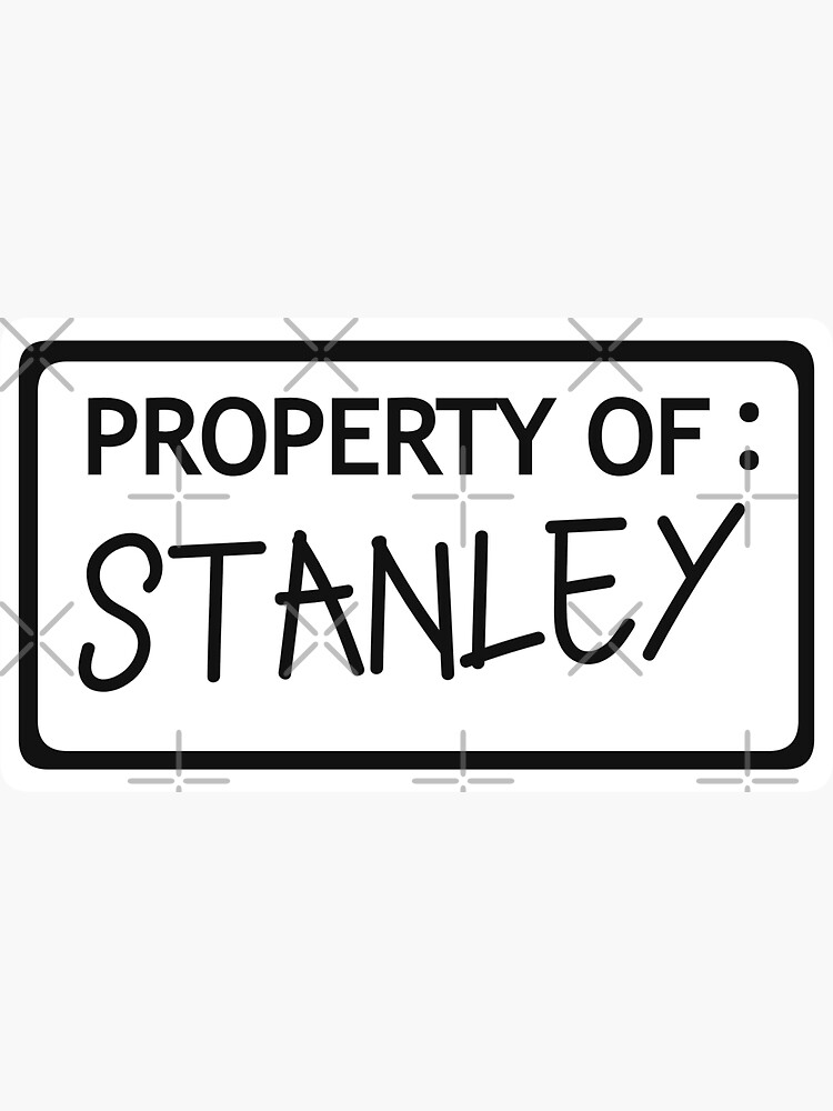 "Written Property of Stanley black background // The Stanley Parable ...