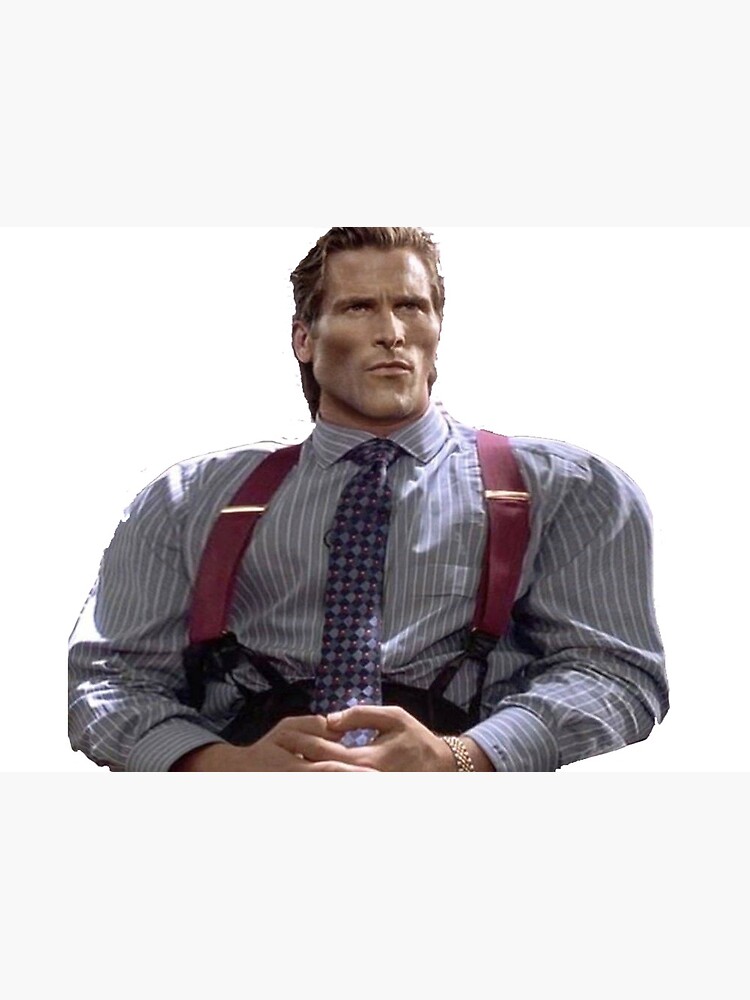 "Patrick Bateman Gigachad Meme" Mask for Sale by gketheredge | Redbubble