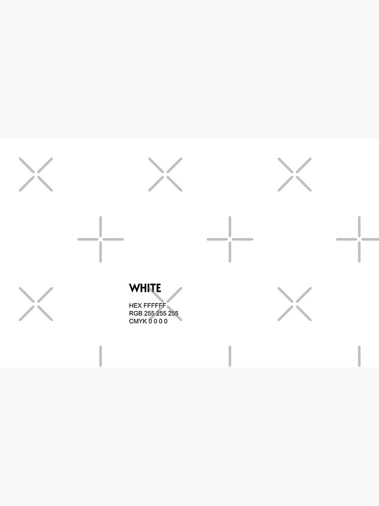 "White - Color Pantone Colour Design" Poster for Sale by Shirtlify ...