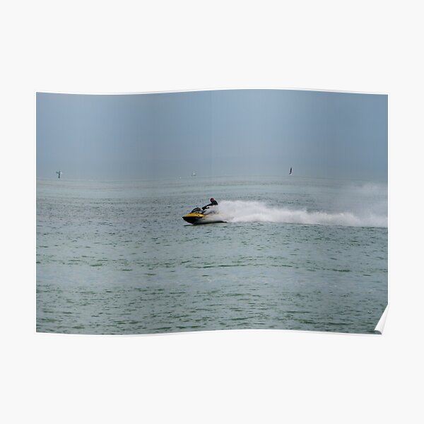 "Jet Ski on the Sussex coast" Poster for Sale by GingerMan2550 | Redbubble
