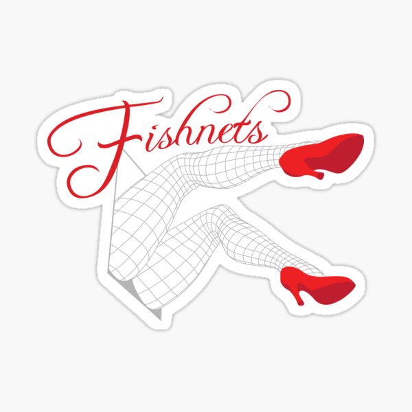 "Fishnets" Sticker for Sale by cuteattitudes | Redbubble