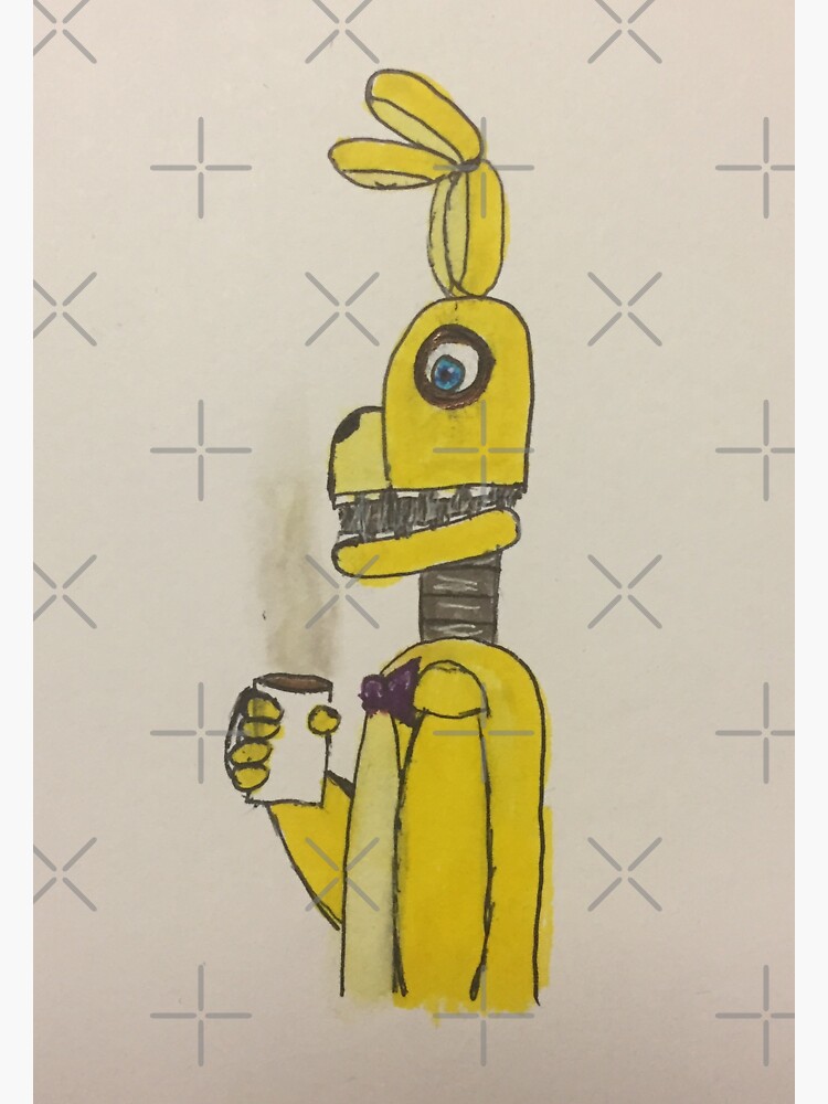 "Into the pit springbonnie" Sticker for Sale by Springtrap164 | Redbubble
