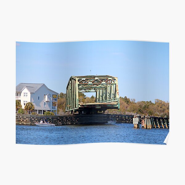 "Swing Bridge Opening" Poster by Cynthia48 | Redbubble