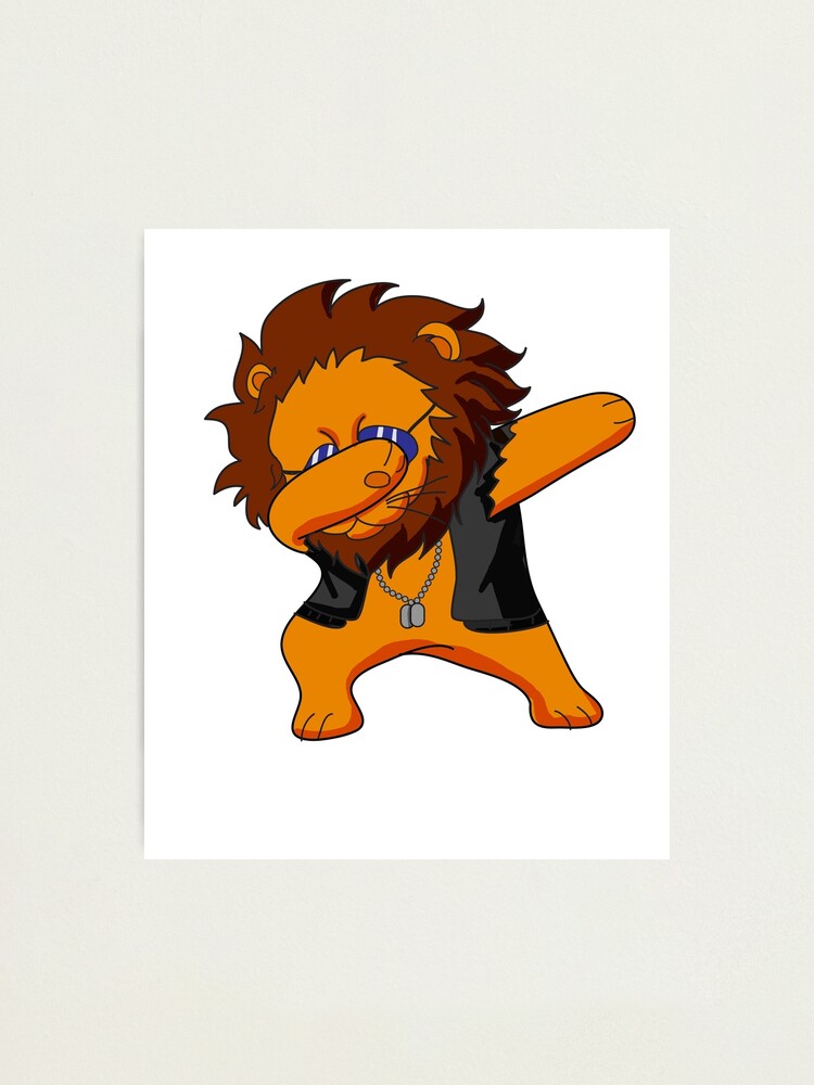 "Dabbing Lion " Photographic Print by CreativeStrike | Redbubble