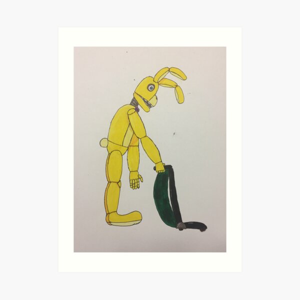 "Into the pit springbonnie " Art Print for Sale by Springtrap164 ...