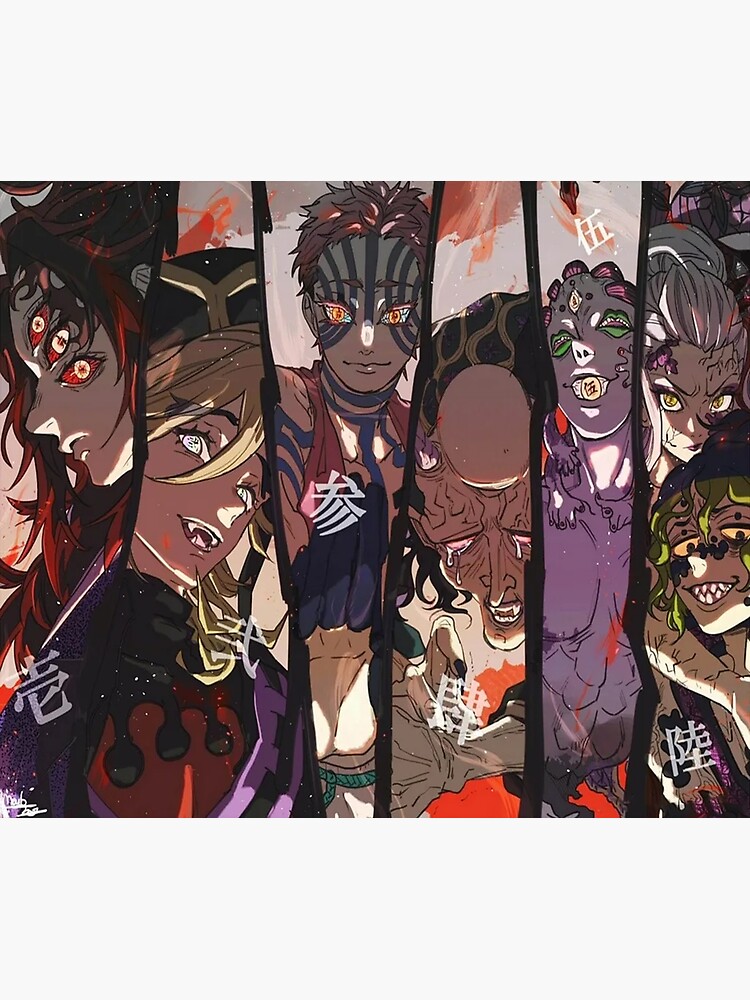Lámina fotográfica «Demon Slayer - VERSIÓN DE DEMONIOS (Collage manga ...