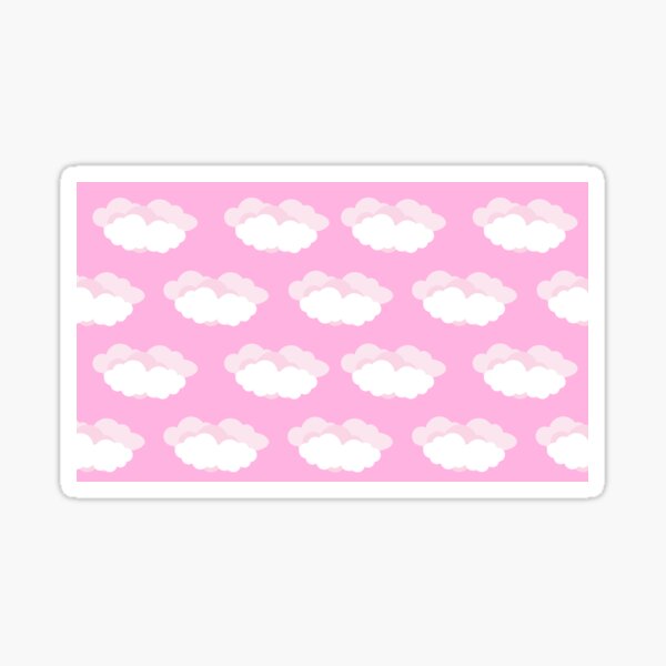 "pink clouds" Sticker for Sale by KovaArt | Redbubble