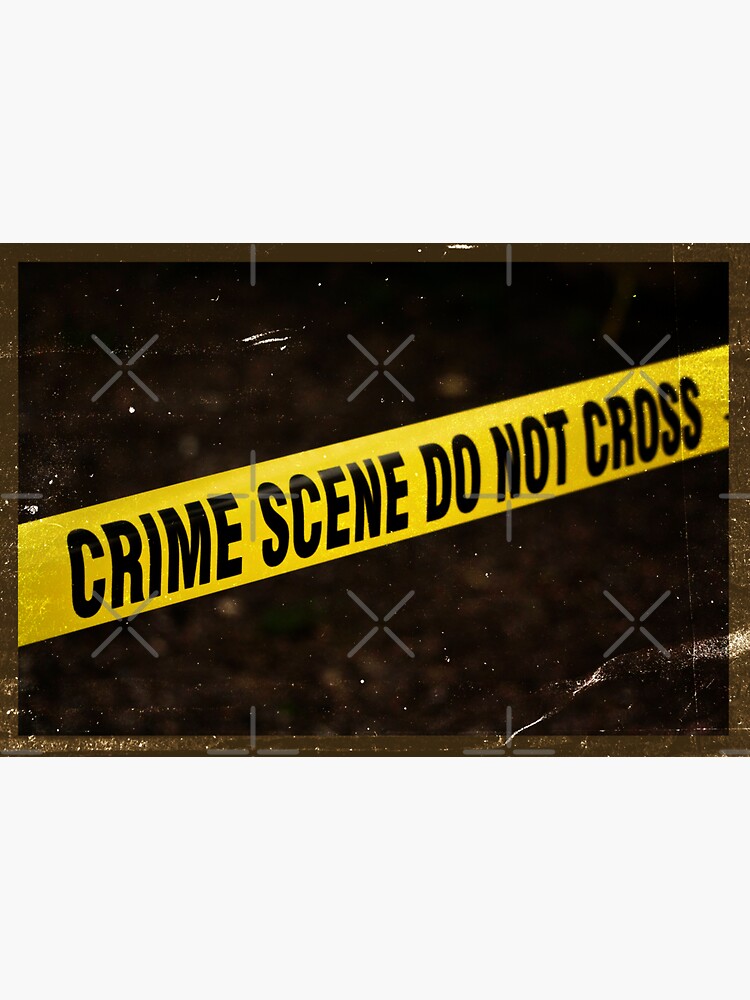 "True crime! Do not cross!" Sticker for Sale by RadioBooks77 | Redbubble