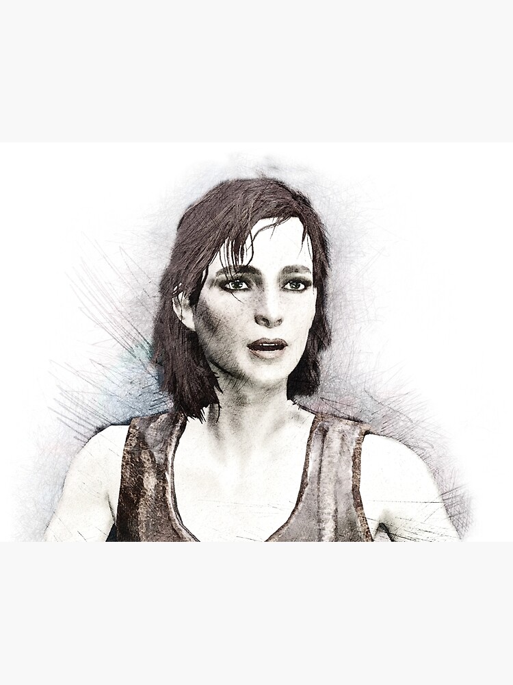 "Caitlin Fallout 4 Drawing" Art Print for Sale by TortillaChief | Redbubble