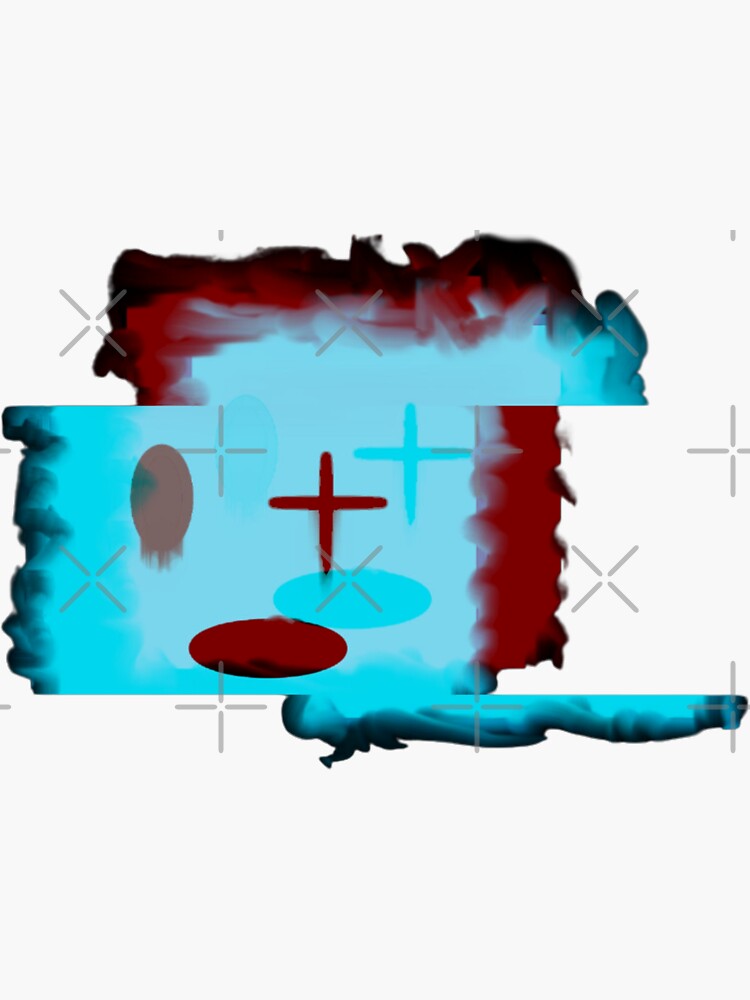 "Two face" Sticker for Sale by Art-Galleria | Redbubble