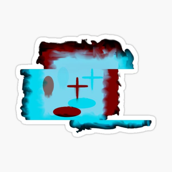 "Two face" Sticker for Sale by Art-Galleria | Redbubble