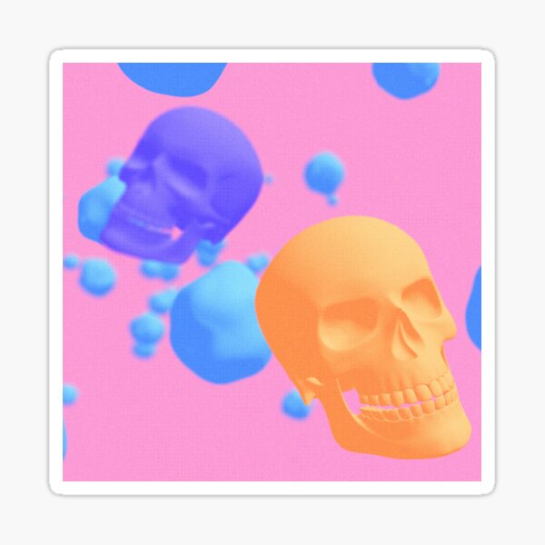 "Skulls" Sticker for Sale by JackHersh | Redbubble