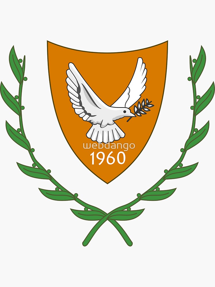 "Coat of arms of Cyprus - National Emblems" Sticker for Sale by ...