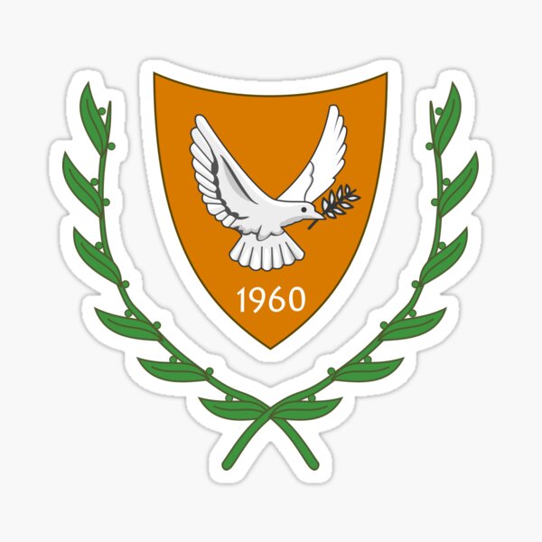 Pegatina «Escudo de armas de Chipre - Escudos Nacionales» de webdango ...