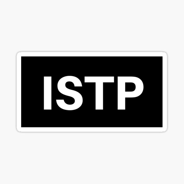 "ISTP Sticker" Sticker for Sale by Typify | Redbubble