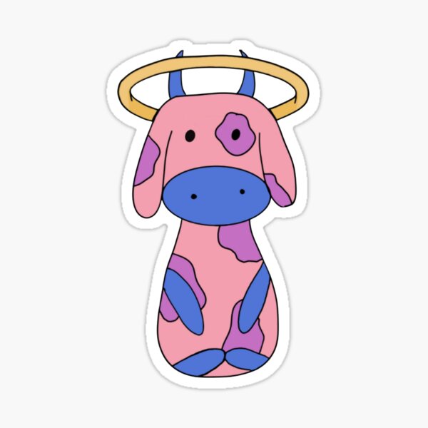 "Angel cow" Sticker for Sale by Nan101 | Redbubble