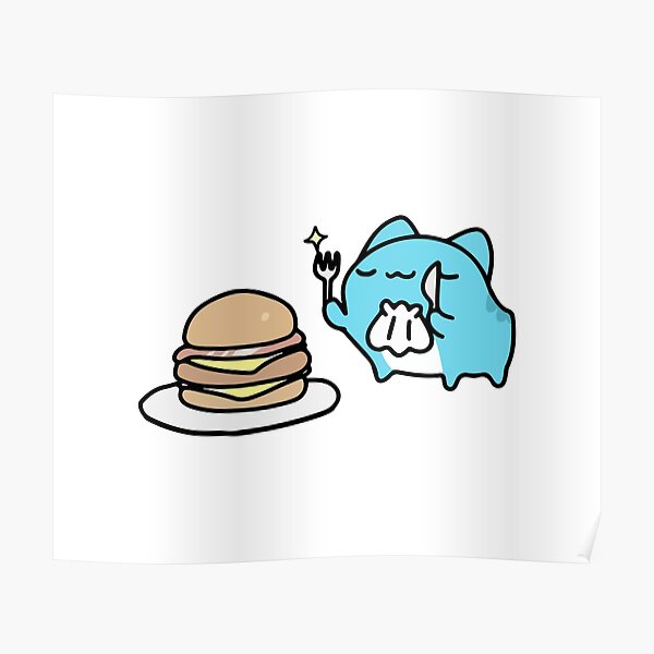 "funny cat, Bugcat Capoo" Poster for Sale by Mochi-Animals | Redbubble