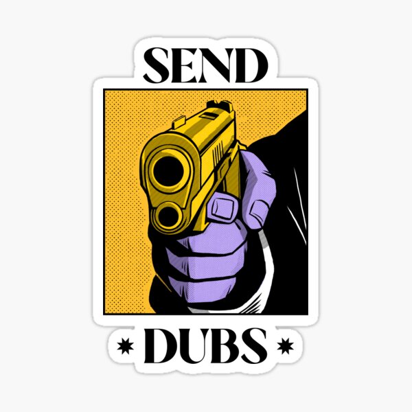"Send Dubs! A funny design for all the DJ's!" Sticker for Sale by ...