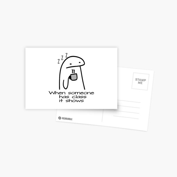 "flork coffee meme" Postcard by RobertDSE | Redbubble