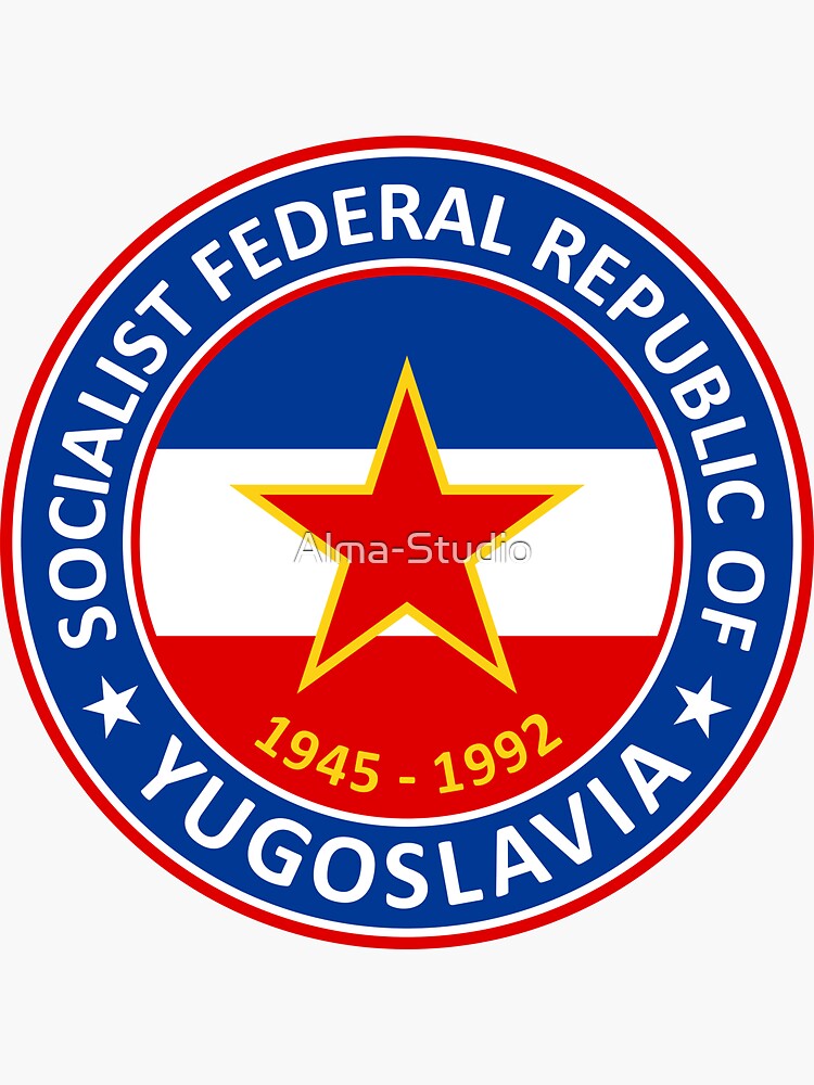 "Yugoslavia" Sticker for Sale by Alma-Studio | Redbubble
