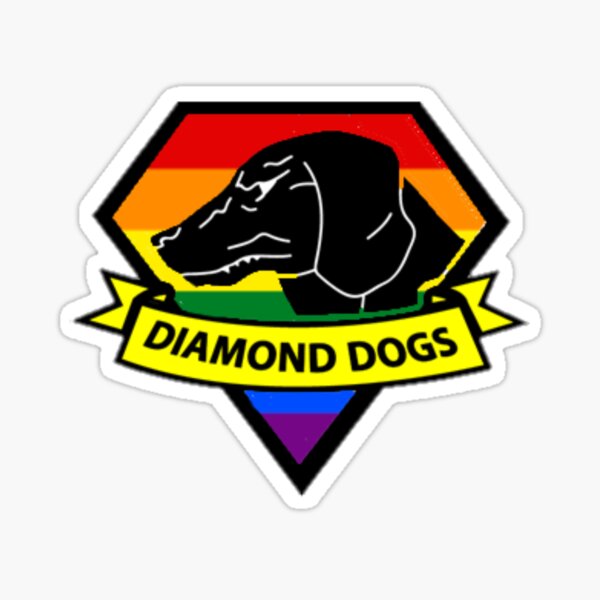 "DIAMOND DOGS LOGO PRIDE" Sticker for Sale by IVORYFLORY | Redbubble