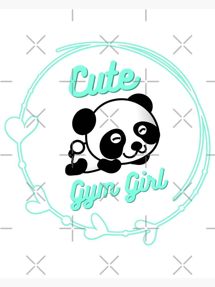 "Cute Gym GIRL / Workout Fitness Motive For GYM" Poster for Sale by KA ...