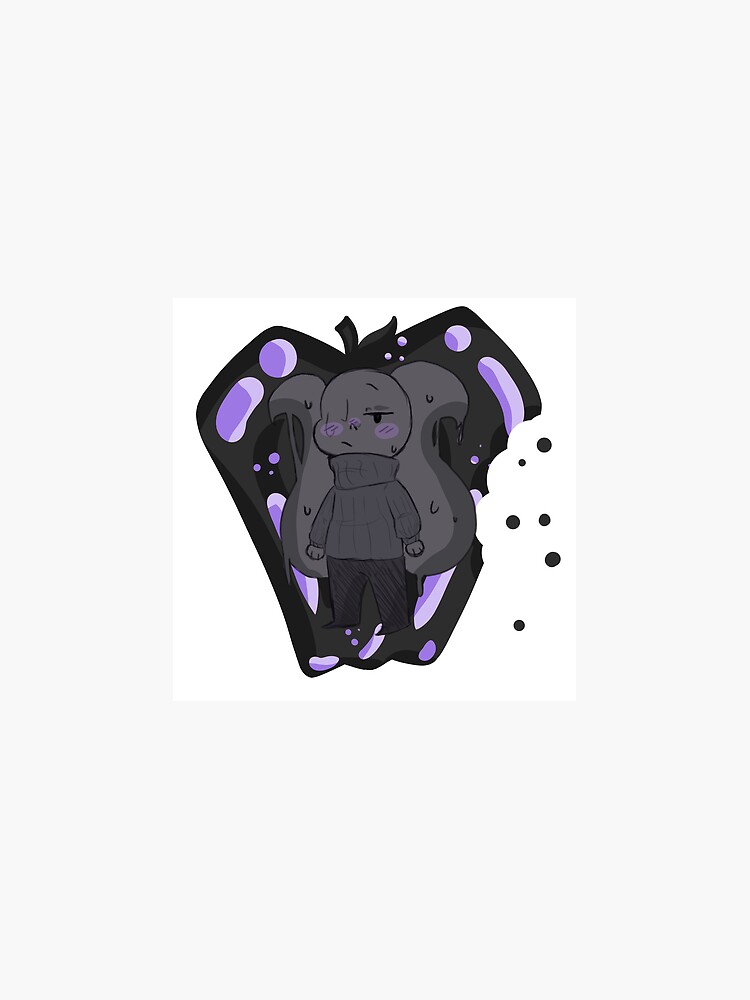 "Nightmare Sans Chibi" Sticker for Sale by TheArtCauldron | Redbubble