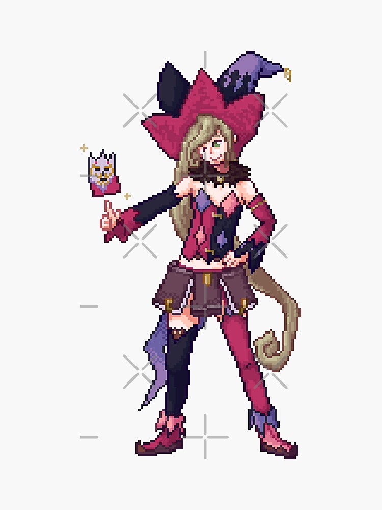"Magilou" Sticker by ZioCorvid | Redbubble