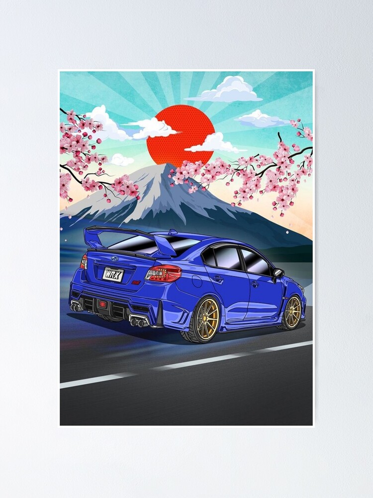 "subaru jdm" Poster for Sale by Rapmania | Redbubble
