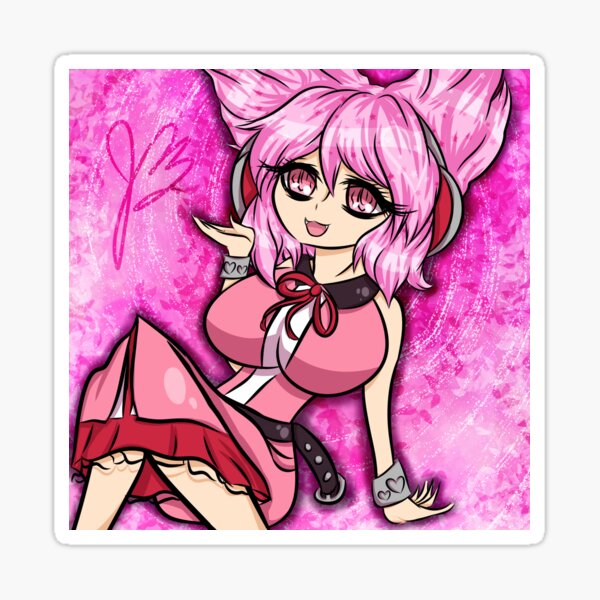 "Pink Miko" Sticker for Sale by lotusmicecenter | Redbubble