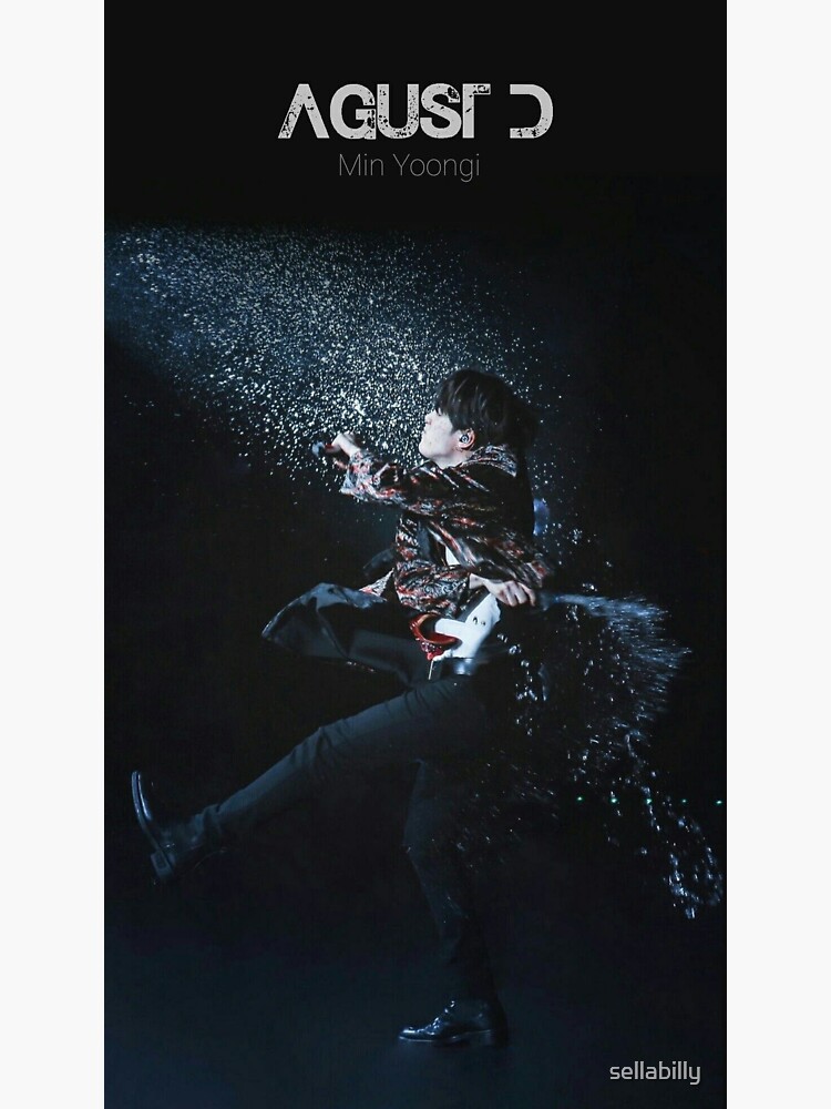 "Agust D poster cover" Sticker for Sale by sellabilly | Redbubble