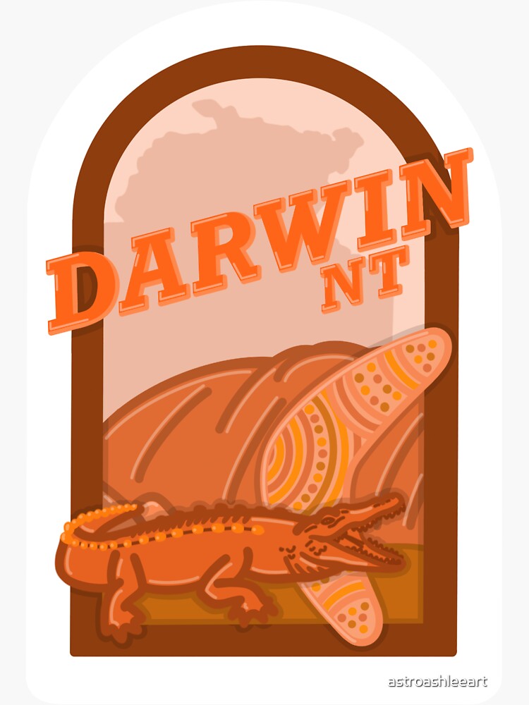 "Darwin NT" Sticker by astroashleeart | Redbubble