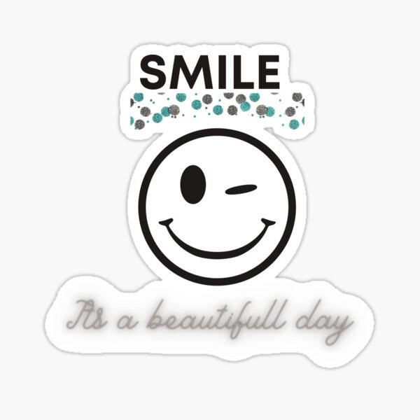 "Smiley face be happy " Sticker for Sale by Golido | Redbubble
