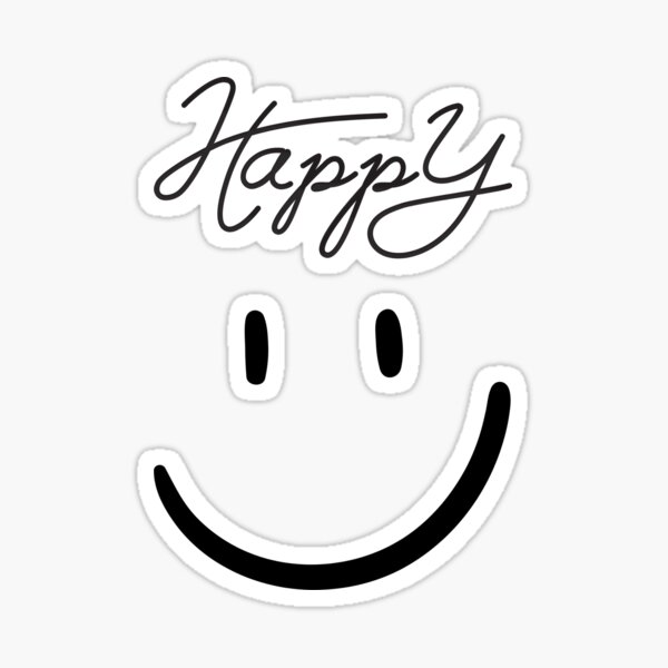 "Smiley face be happy " Sticker for Sale by Golido | Redbubble