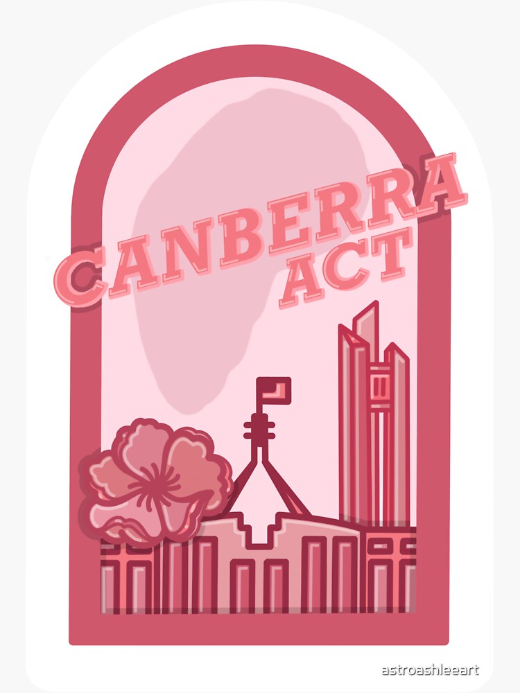 "Canberra, ACT" Sticker for Sale by astroashleeart | Redbubble