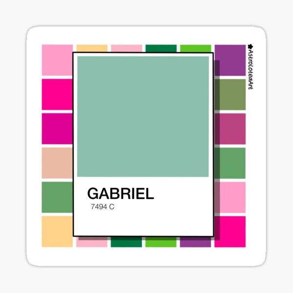"Gabriel - Color Palette" Sticker for Sale by LoveOrion | Redbubble