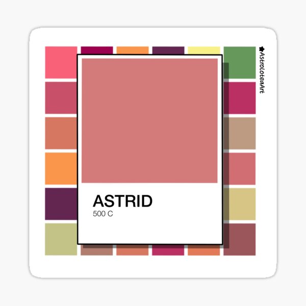 "Astrid - Color Palette" Sticker for Sale by LoveOrion | Redbubble