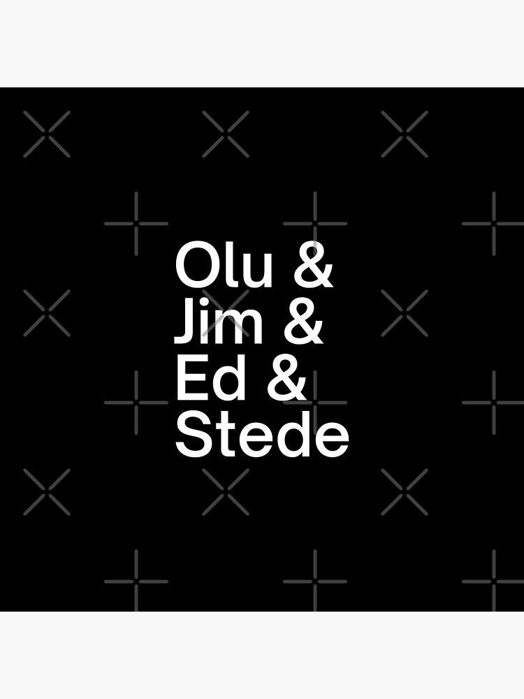 "OFMD Character Names - WHITE Colorway" Poster for Sale by FanFlair ...