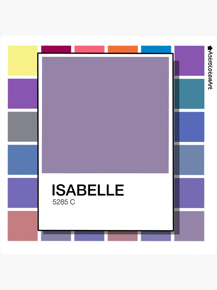 "Isabelle - Color Palette" Sticker for Sale by LoveOrion | Redbubble