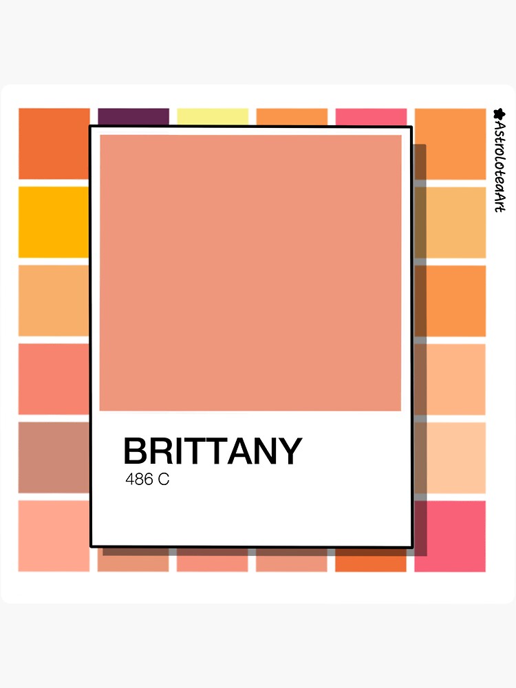 "Brittany - Color Palette" Sticker by LoveOrion | Redbubble
