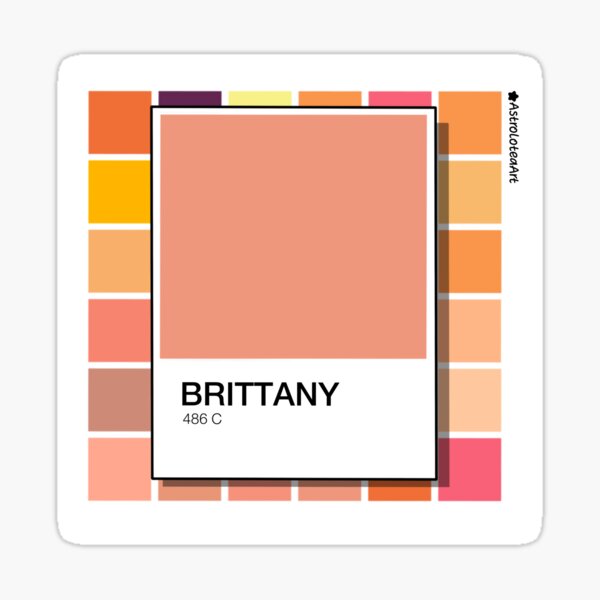 "Brittany - Color Palette" Sticker by LoveOrion | Redbubble