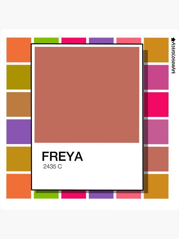 "Freya - Color Palette" Sticker for Sale by LoveOrion | Redbubble