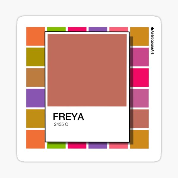 "Freya - Color Palette" Sticker for Sale by LoveOrion | Redbubble