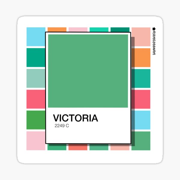 "Victoria - Color Palette" Sticker for Sale by LoveOrion | Redbubble