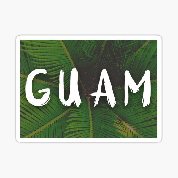 "Guam" Sticker for Sale by PolyMicroMela | Redbubble