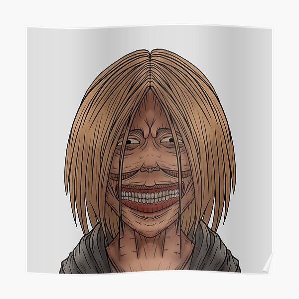 "smiley titan" Poster for Sale by mula-project | Redbubble