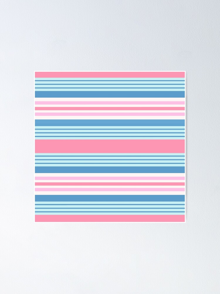 "Pastel Trans Pride Subtle Stripes Sapphic WLW" Poster for Sale by ...