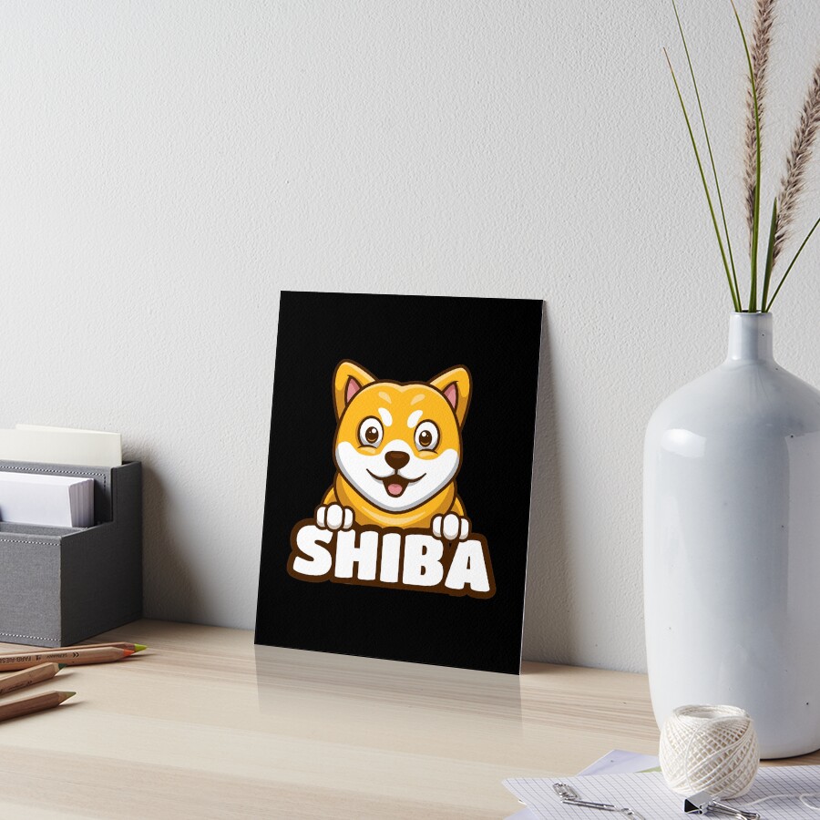 "Shiba Inu Shib HODL To the Moon Crypto Cryptocurrency Meme" Art Board ...
