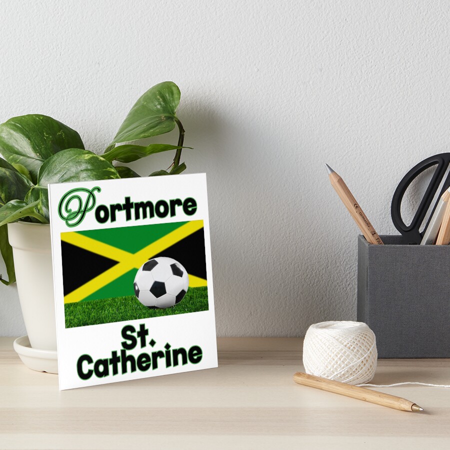 "Portmore St Catherine Jamaican Football Flag" Art Board Print by ...