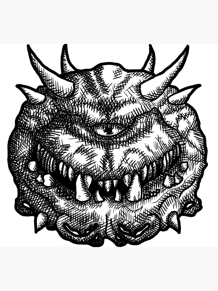 "Cacodemon" Canvas Print for Sale by matheusxnaider | Redbubble